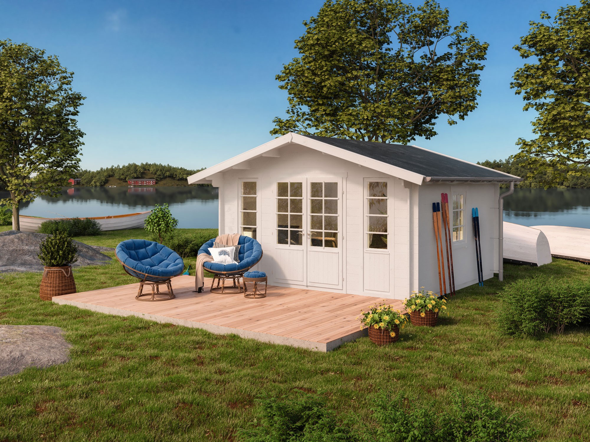 Friggebod Djurö - Traditionell friggebod på 14,7 kvm | Polhus