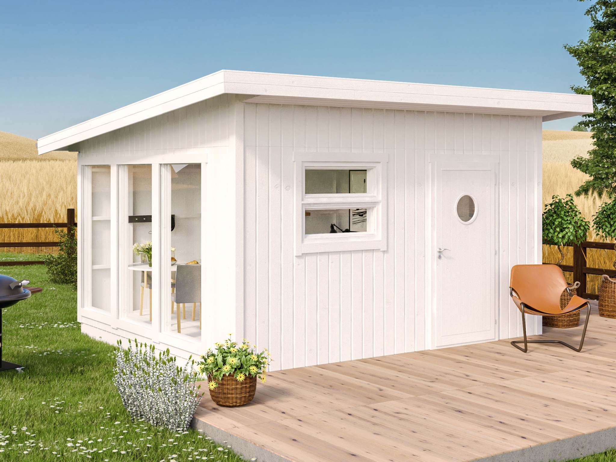 Gartenhaus Svante - Gemütliches Gartenhaus mit 13,8 qm | Polhus