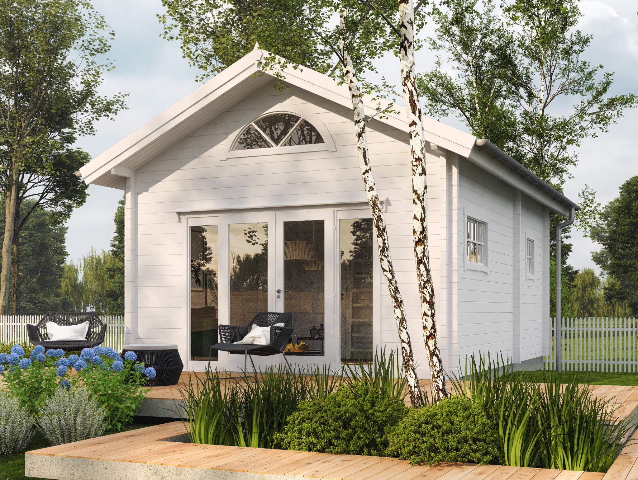 Attefallshus 25 kvm Oliver - Vackert attefallshus på 25 kvm | Polhus