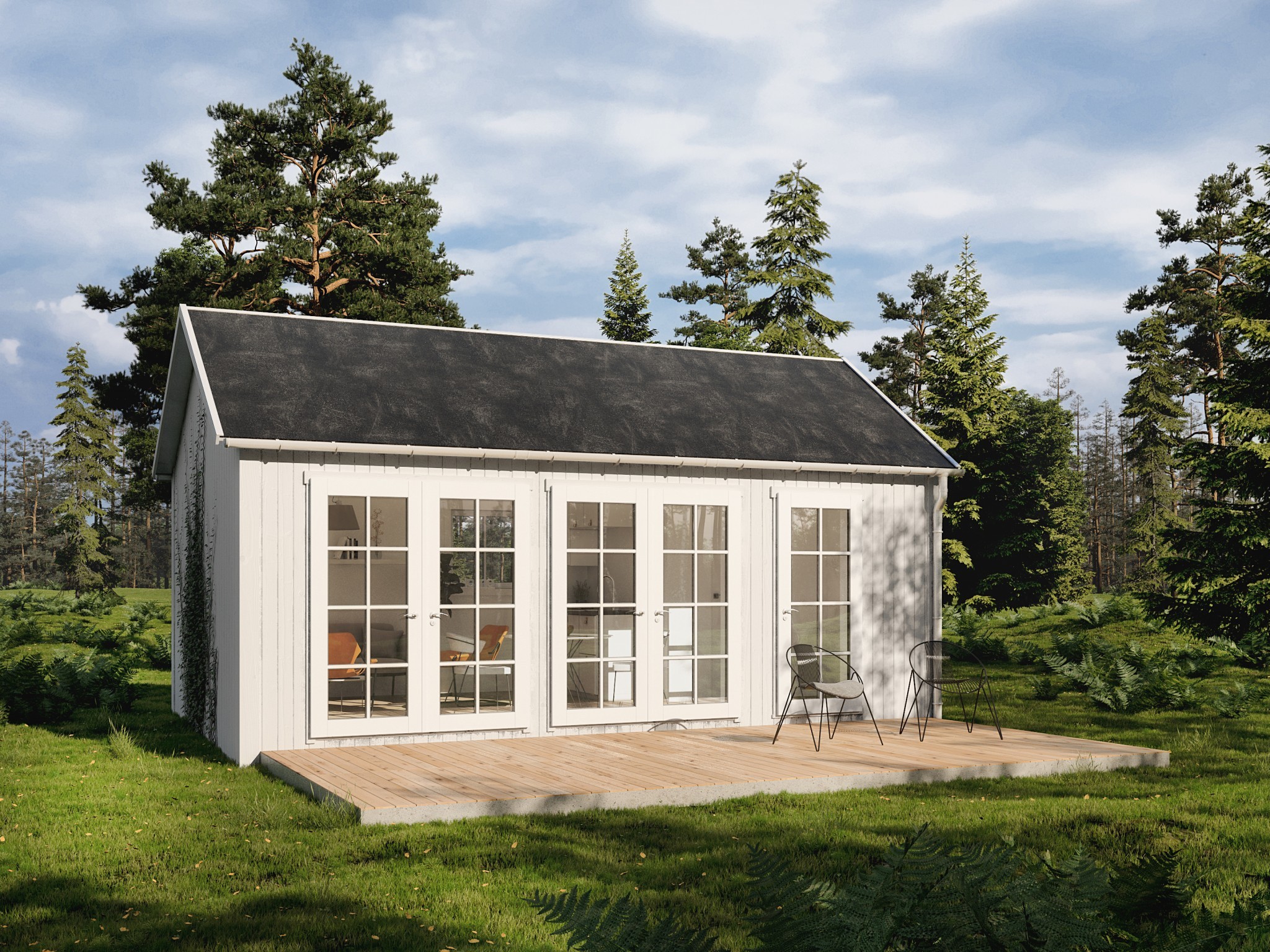 Attefallshus med loft - Köp en byggsats till bra pris | Polhus | Polhus