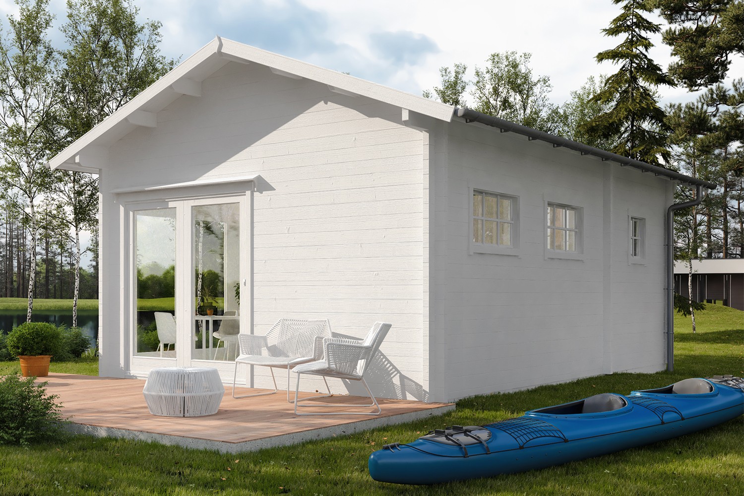 Attefallshus 30 kvm | Smart planlösning | Fri frakt | Polhus