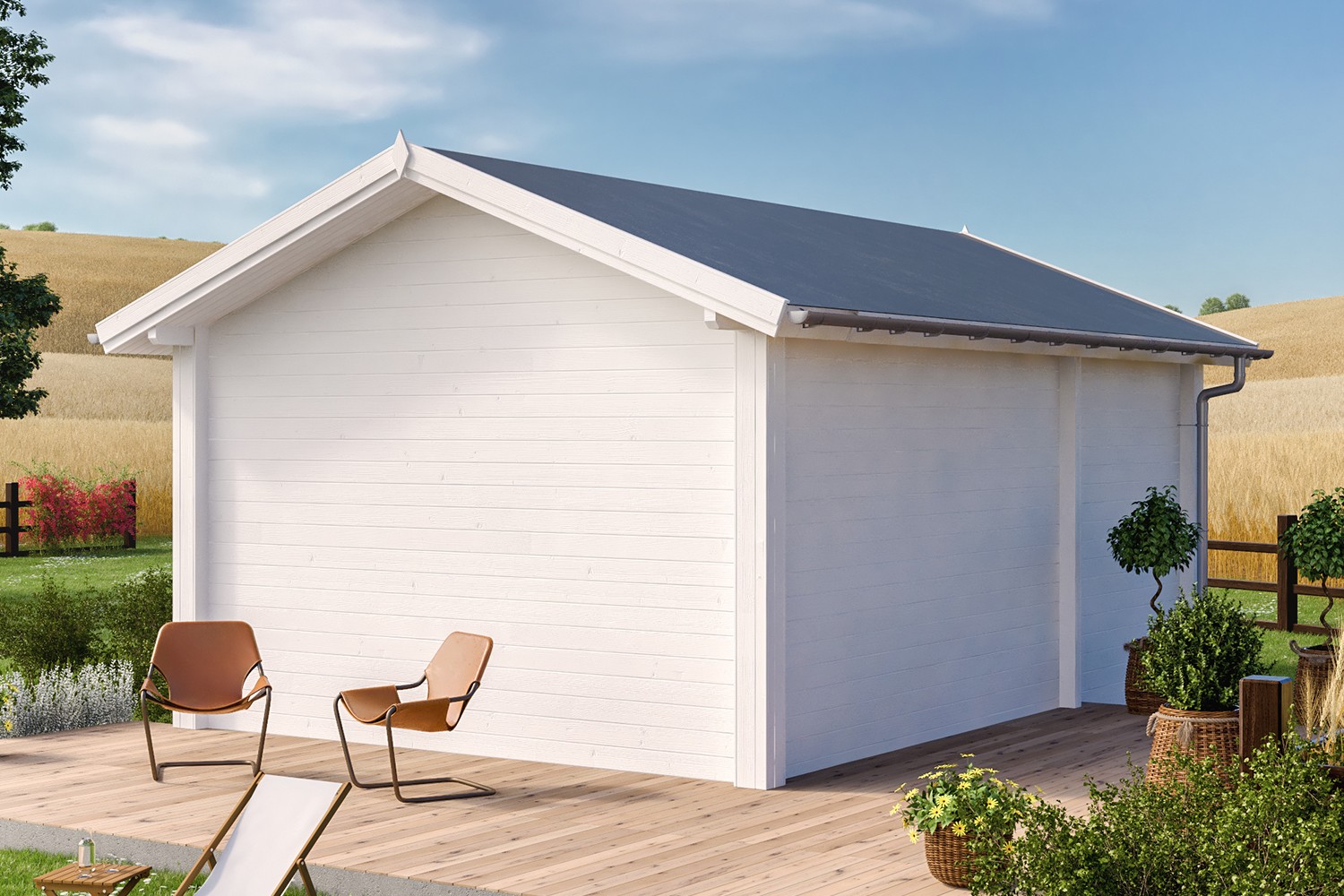 Attefallshus | Ljus & luftig design | Byggsats | Polhus SE