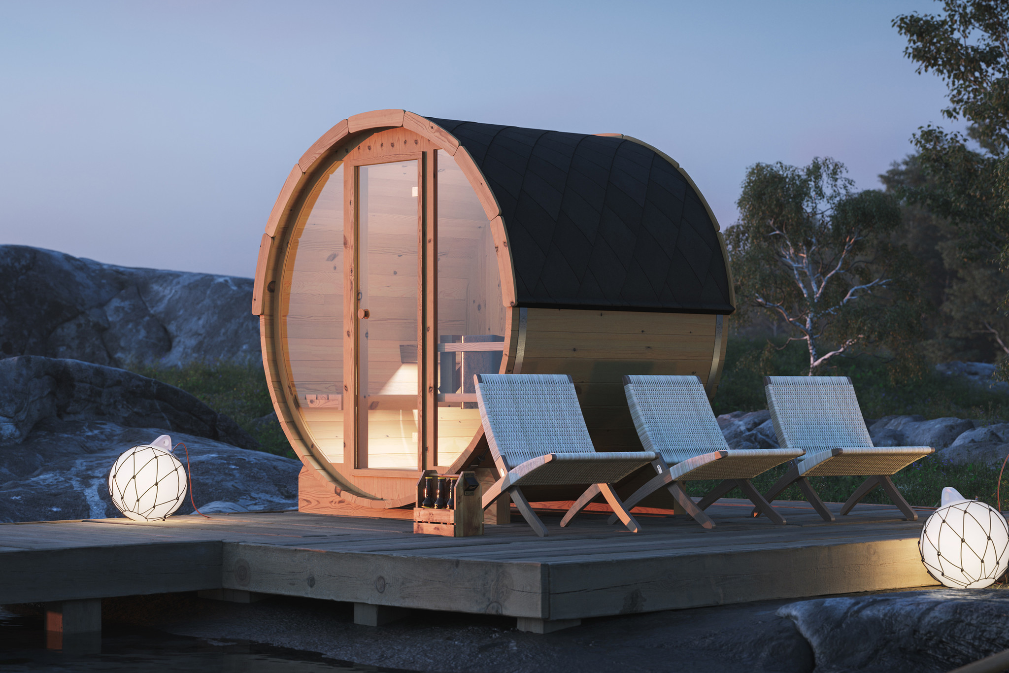Sauna tonneau Vidar | Polhus